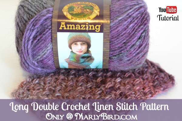 Long Double Crochet Linen Stitch Pattern | Marly Bird