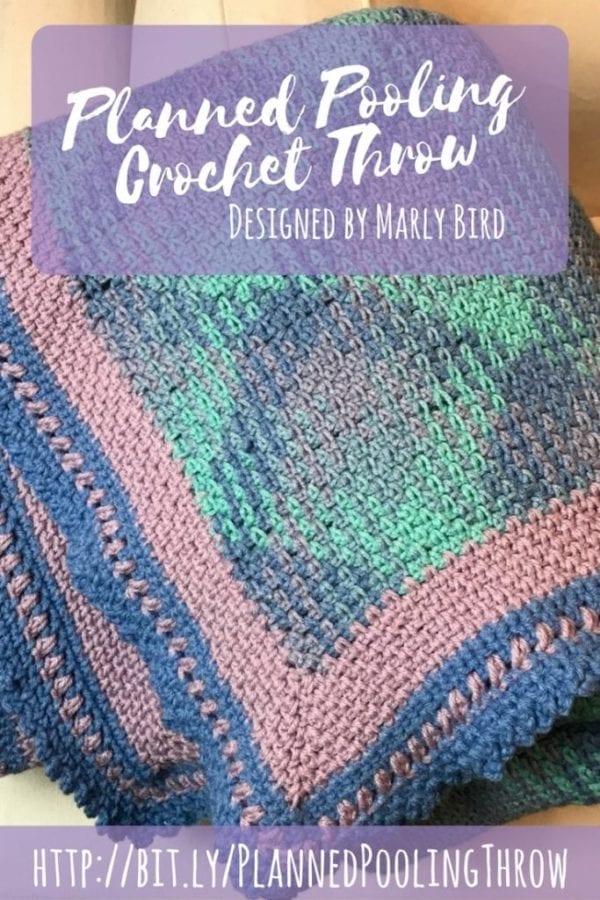 Planned Pooling Crochet Throw Free Pattern | Marly Bird