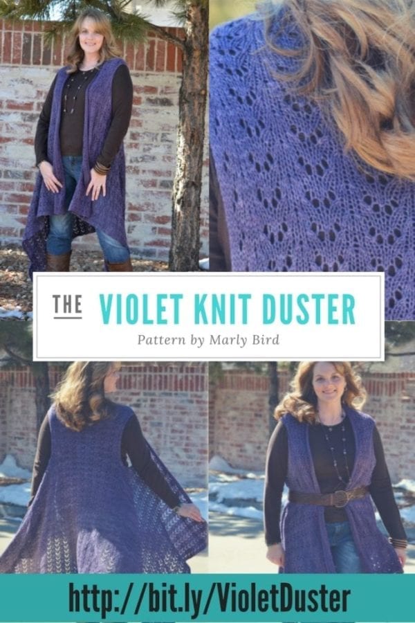 Violet Knit Duster Pattern by Marly Bird | Marly Bird