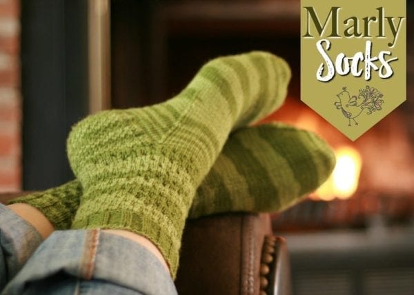 Hygge Stripe Socks with Chic Sheep by Marly Bird | Marly Bird