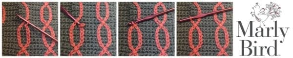Free Crochet Pattern Faux Cable Square | Marly Bird