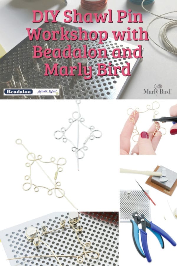 DIY Shawl Pins with Beadalon Wire | Marly Bird
