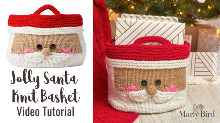 Knit Santa Basket | Marly Bird