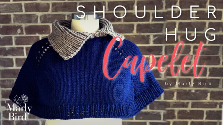 Chunky Knit Shoulder Hug Capelet in a Weekend – Free Pattern | Marly Bird
