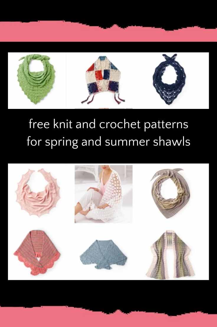 10 FREE Knit and Crochet Spring Shawls Patterns | Marly Bird