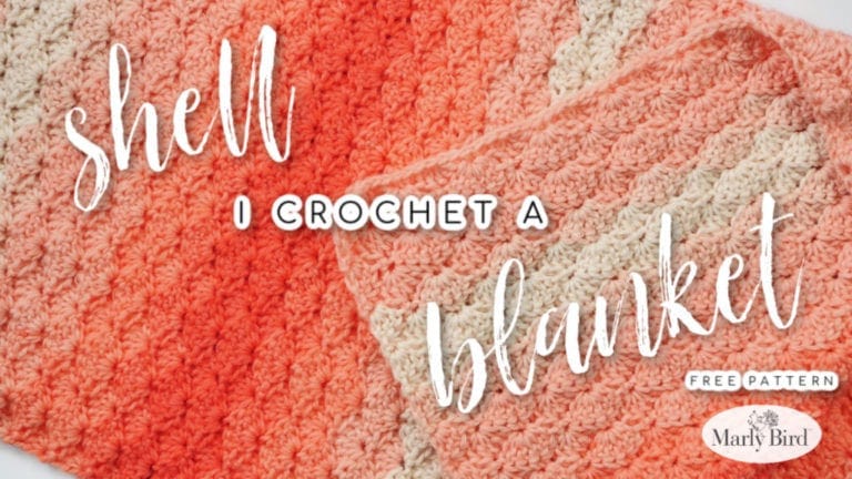 Easy Crochet Shell Stitch Blanket – Free Pattern + Video Tutorial ...