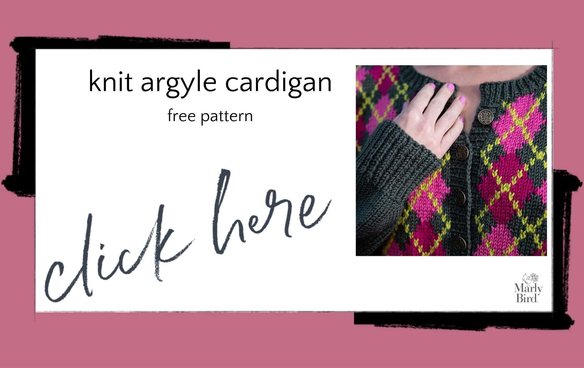 Free Argyle Patterns to Crochet and Knit | Marly Bird