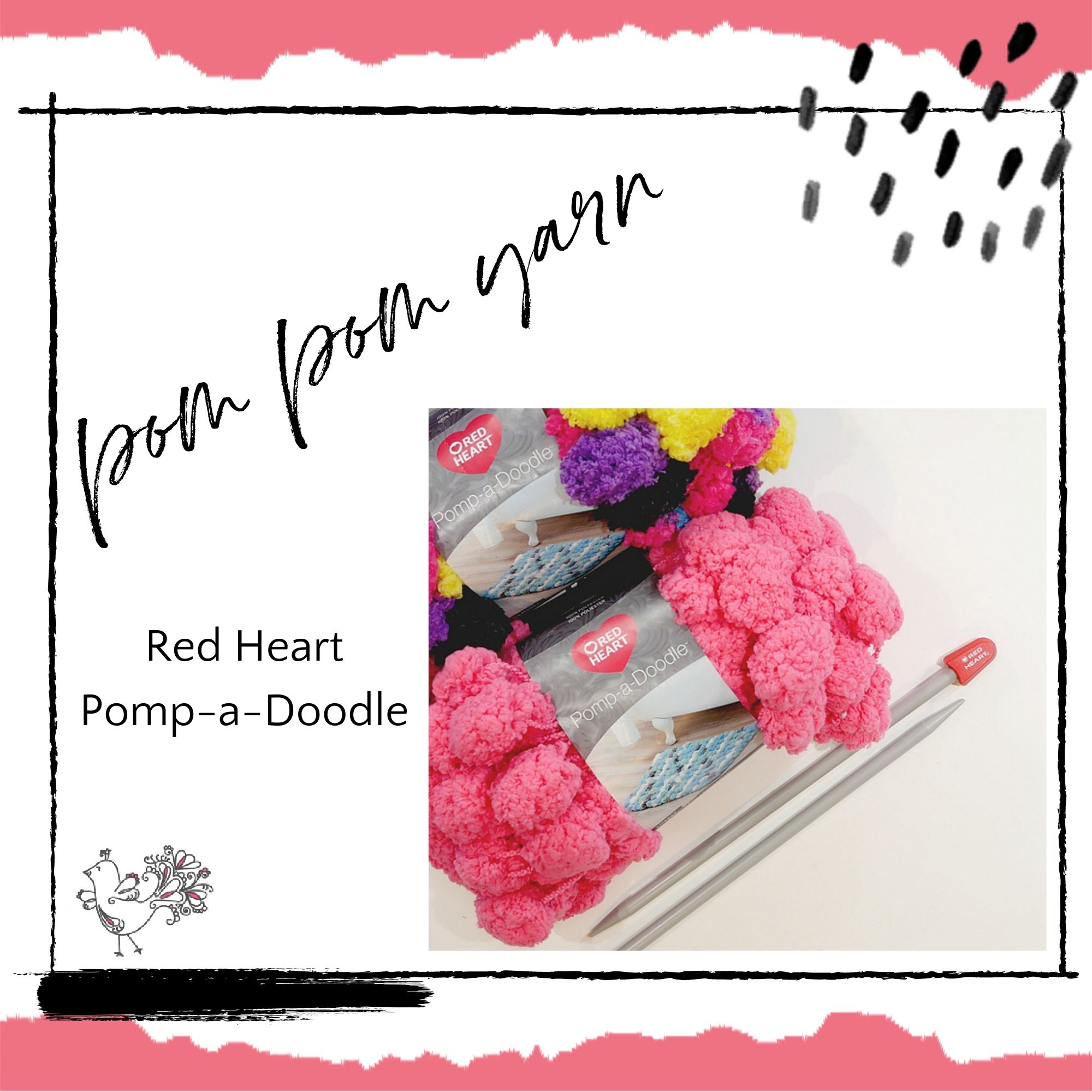 Fun With Unique Yarn: Pom Pom Knit Hat Free Pattern | Marly Bird