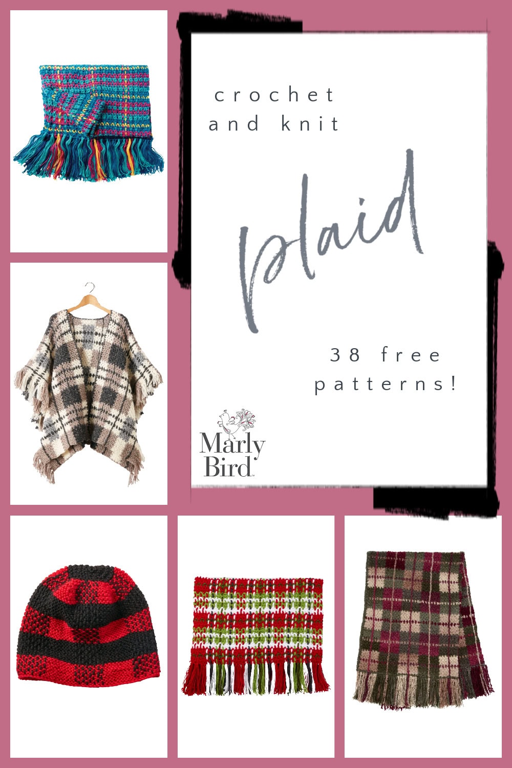 38 Free Plaid Patterns to Crochet and Knit | Marly Bird