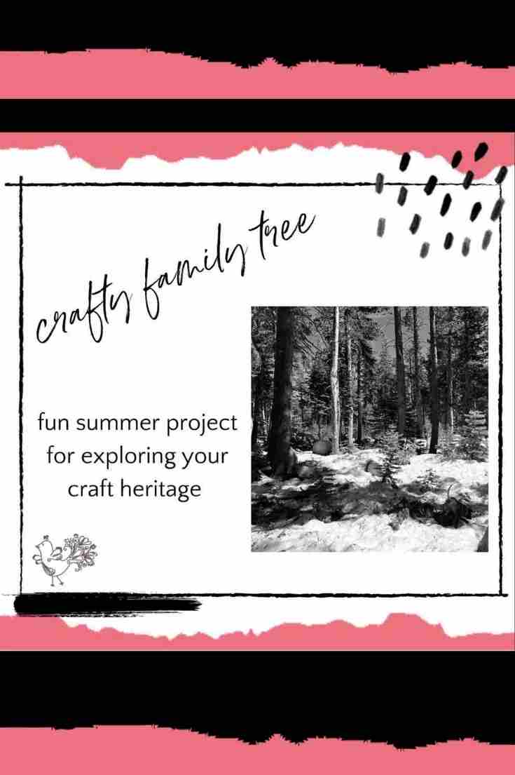 Fun Summer Project: Make Your Crafty Family Tree | Marly Bird