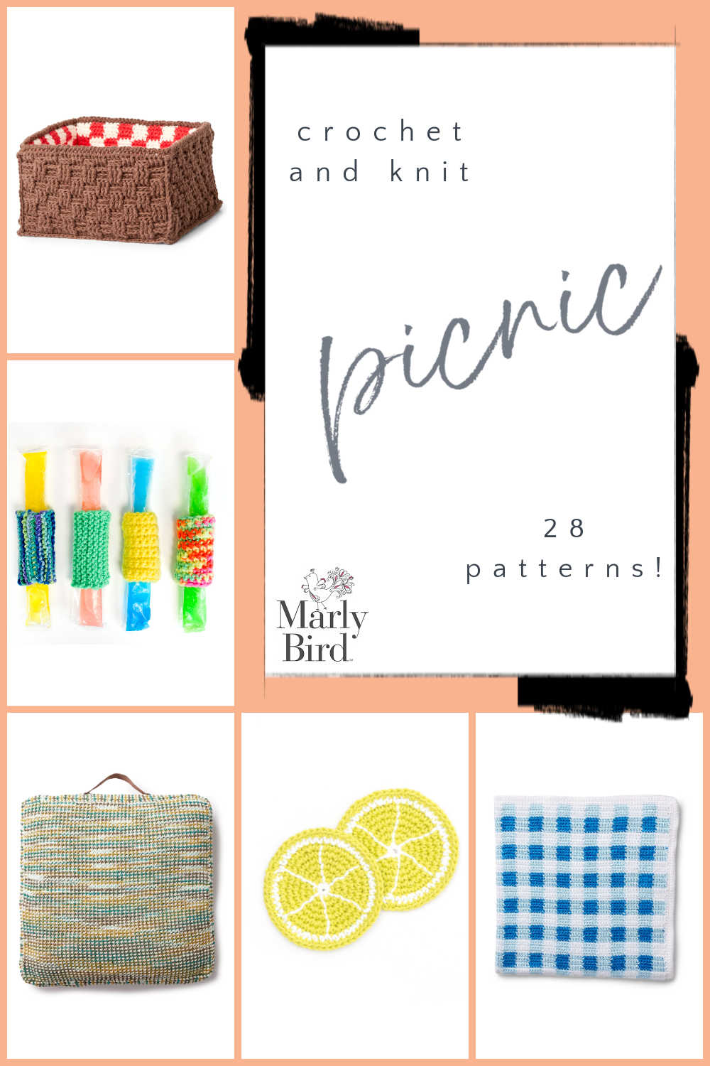 28 Free Picnic Patterns to Knit and Crochet | Marly Bird