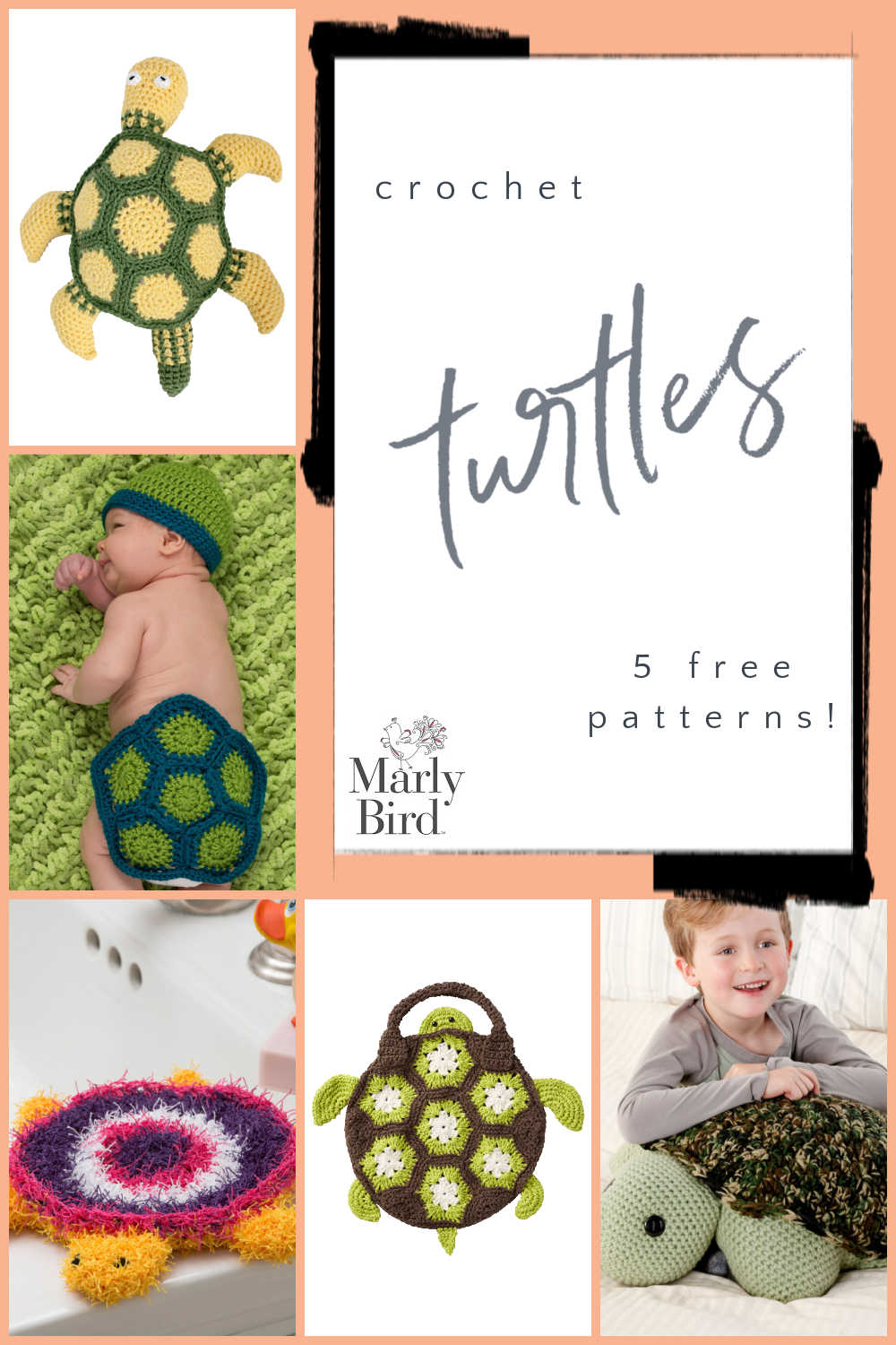 5 Free Crochet Turtle Patterns | Marly Bird