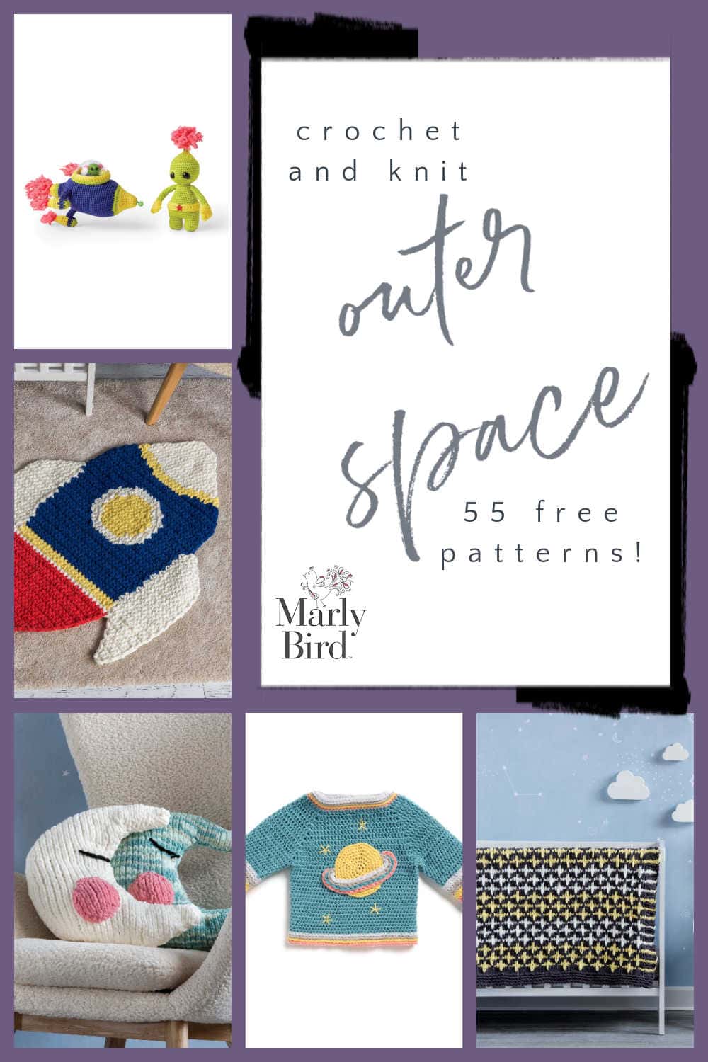 55 Free Outer Space Patterns to Crochet and Knit | Marly Bird