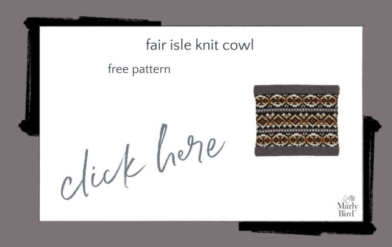 53 Free Knit Fair Isle Accessory Patterns | Marly Bird