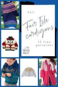 17 Free Fair Isle Cardigan Patterns | Marly Bird
