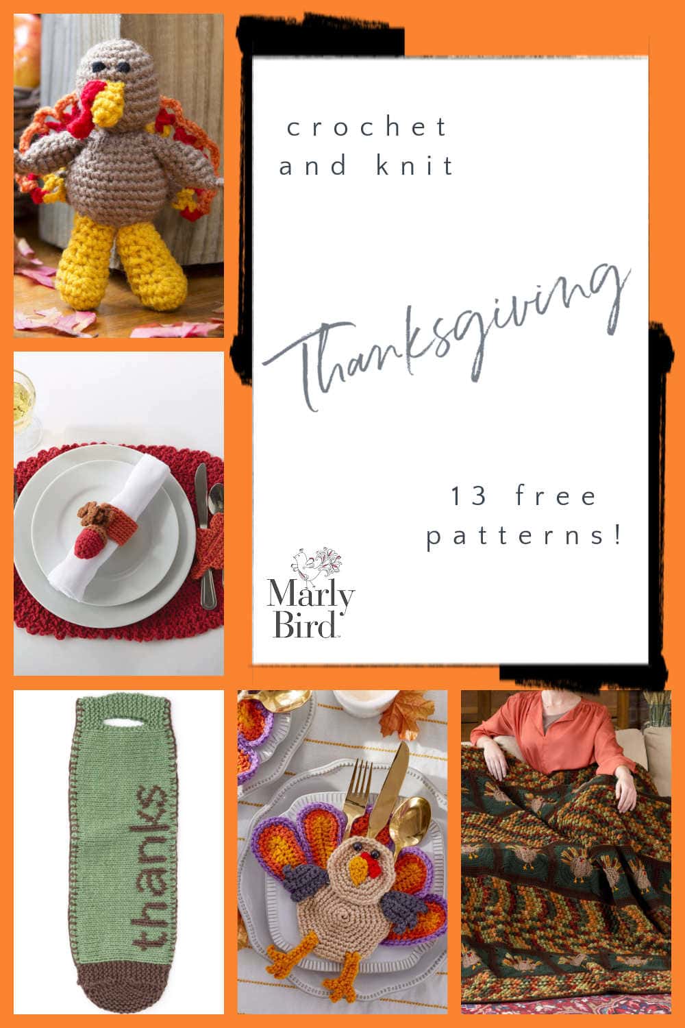 Crochet Thanksgiving Table and Home Decoration Patterns | Marly Bird
