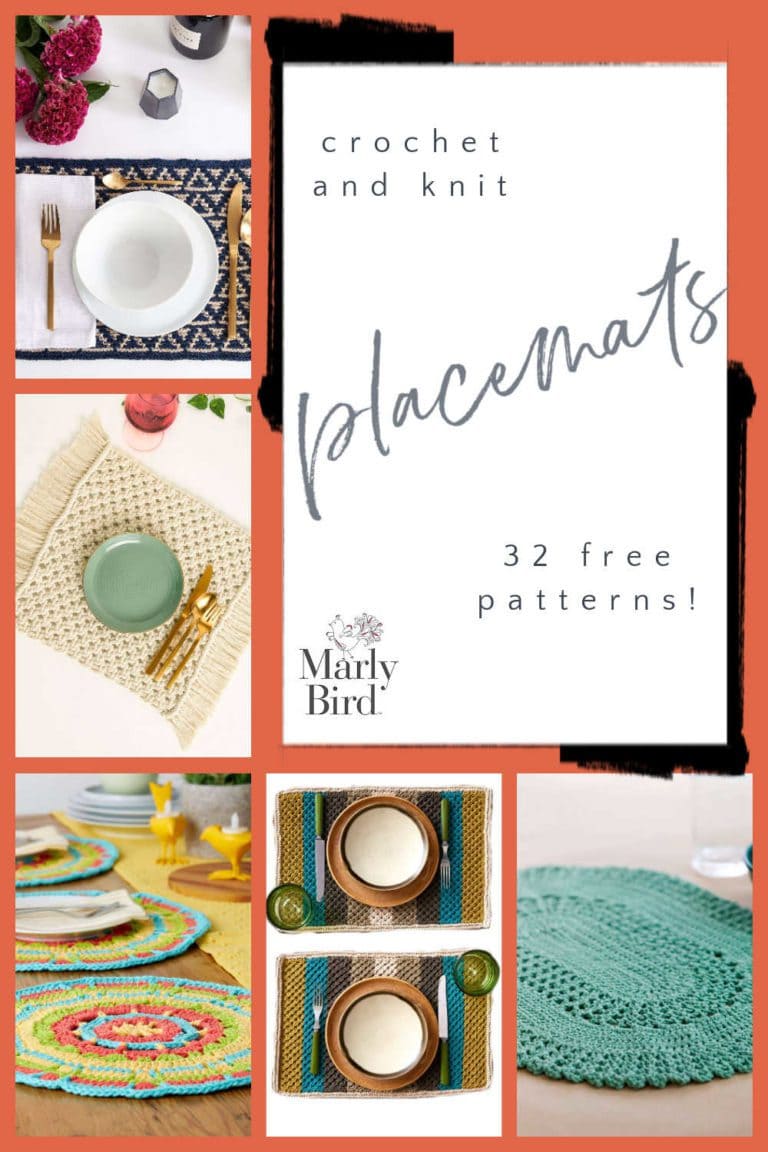 32 Free Knit and Crochet Placemat Patterns | Marly Bird