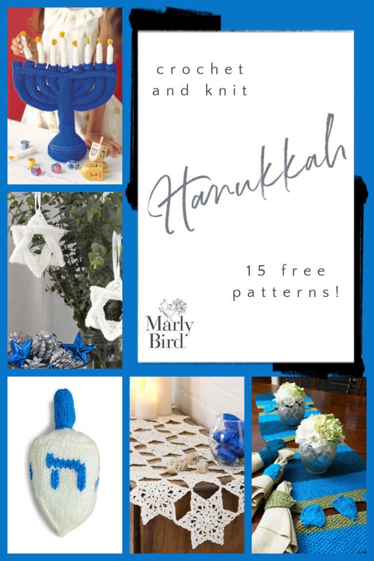 15 Free Hanukkah Patterns to Crochet and Knit | Marly Bird