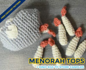 Crochet Menorah Tops | Free Crochet Pattern | Marly Bird
