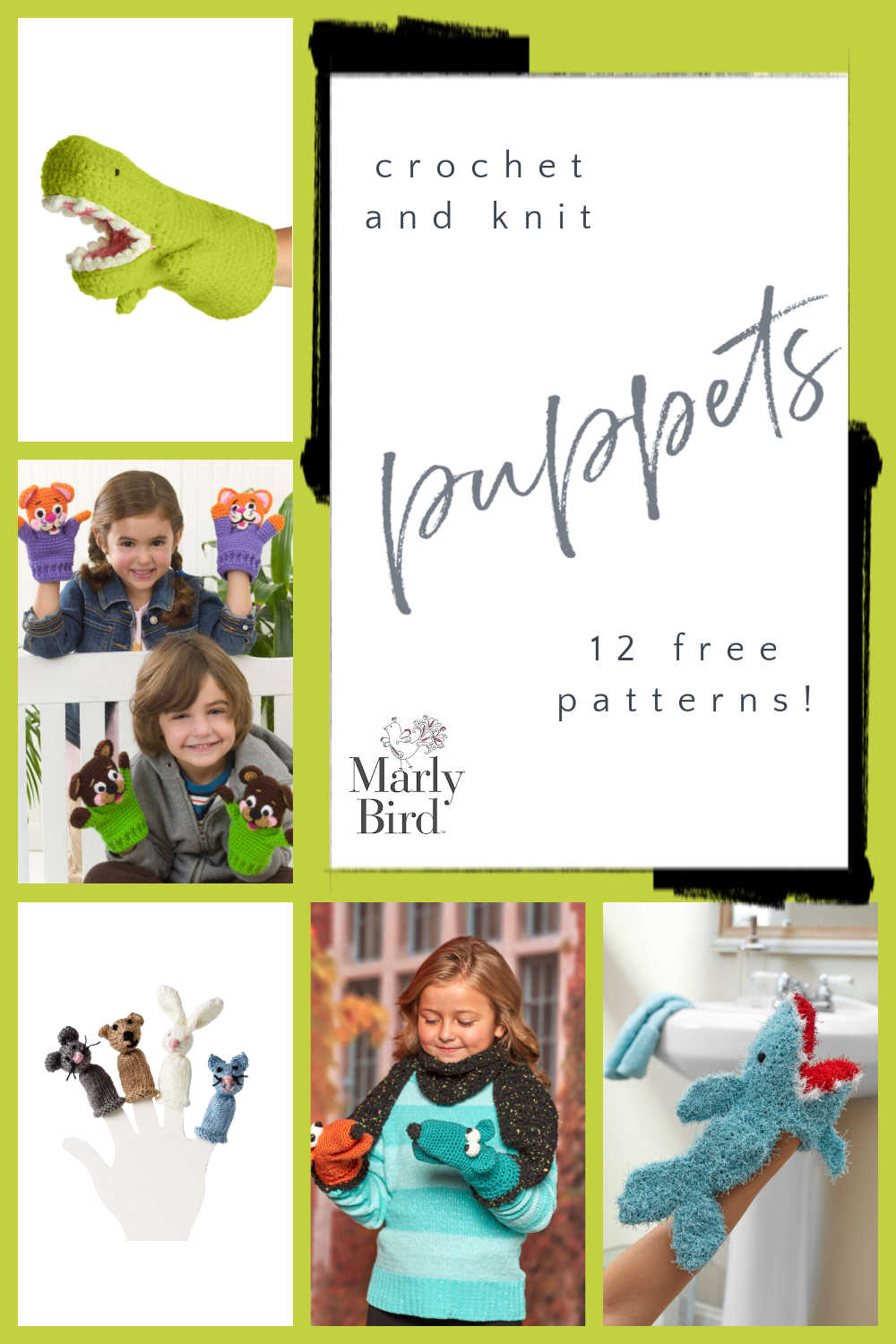 12 Free Knit and Crochet Puppet Patterns | Marly Bird
