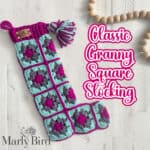 Classic Crochet Granny Square Stocking – Free Pattern | Marly Bird