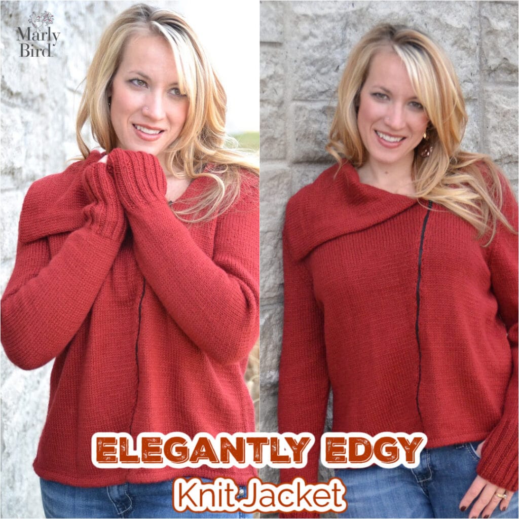 Free Asymmetrical Knit Jacket Pattern | Modern Zippered Sweater