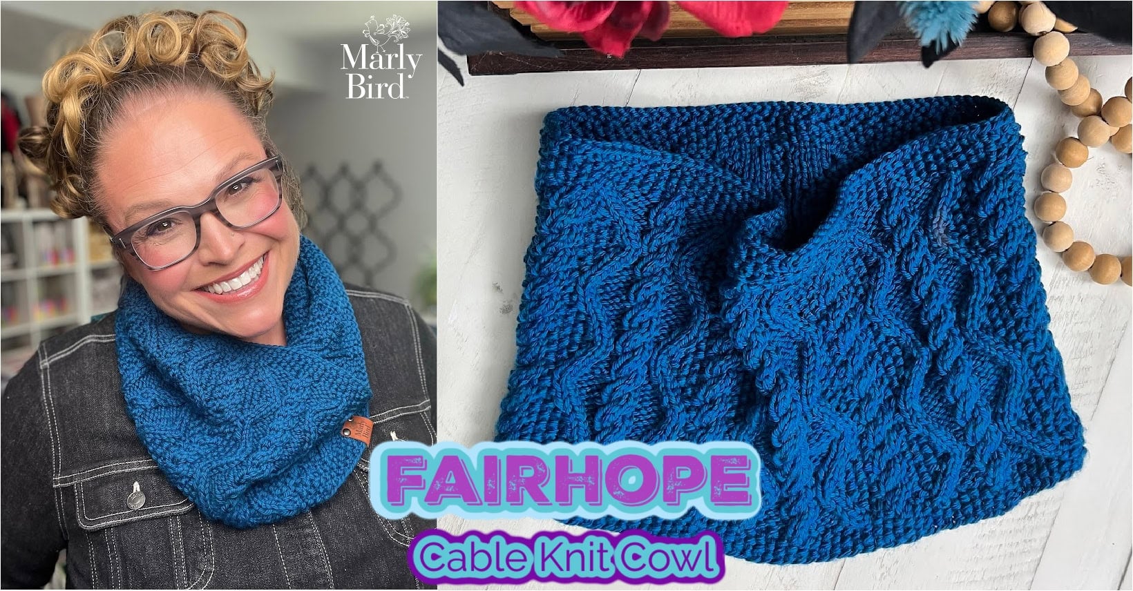 Free Cable Knit Cowl Pattern - Fairhope Cowl | Marly Bird