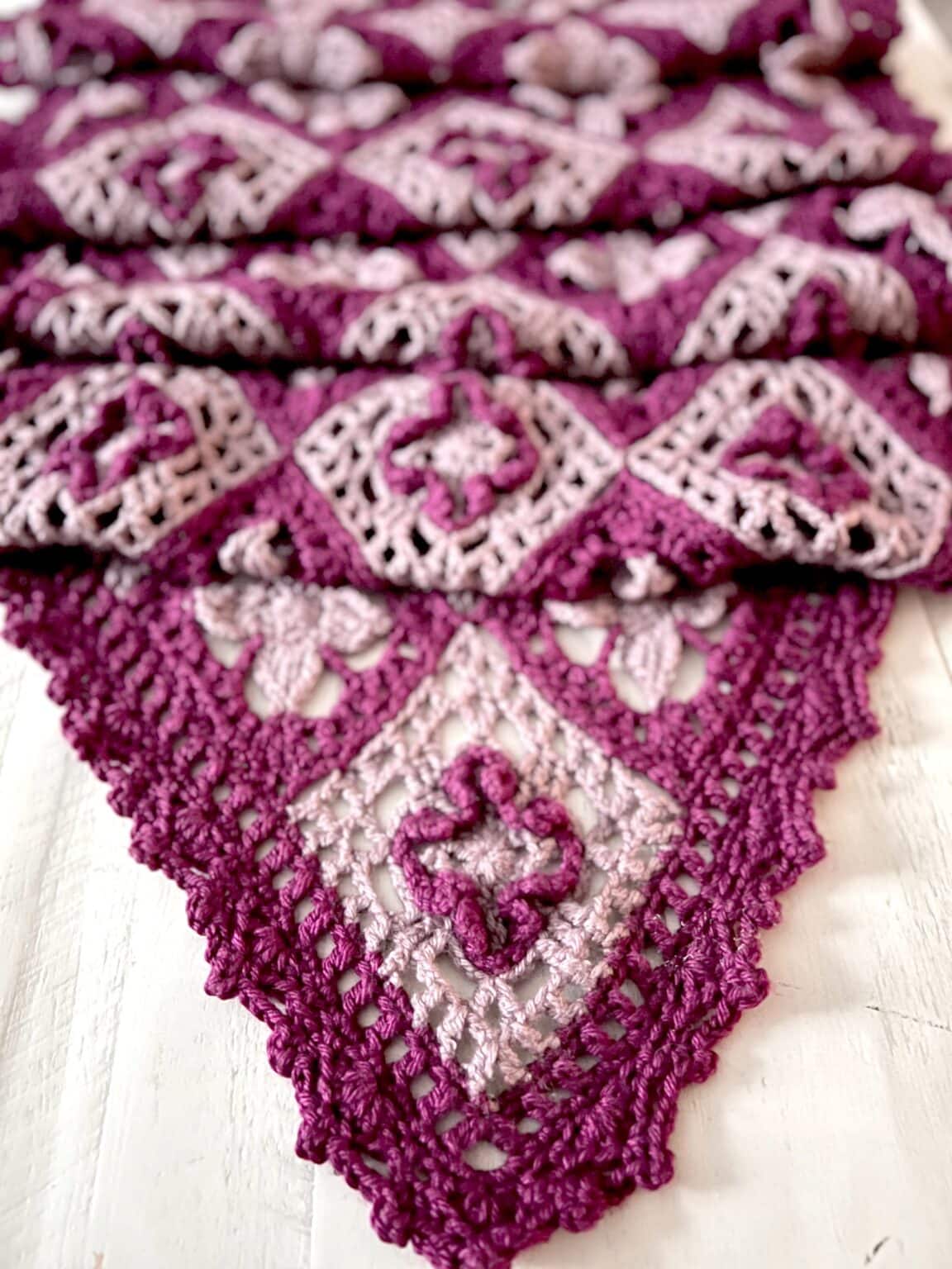 Free Crochet Motif Shawl Pattern – Fernanda Shawl by Marly Bird