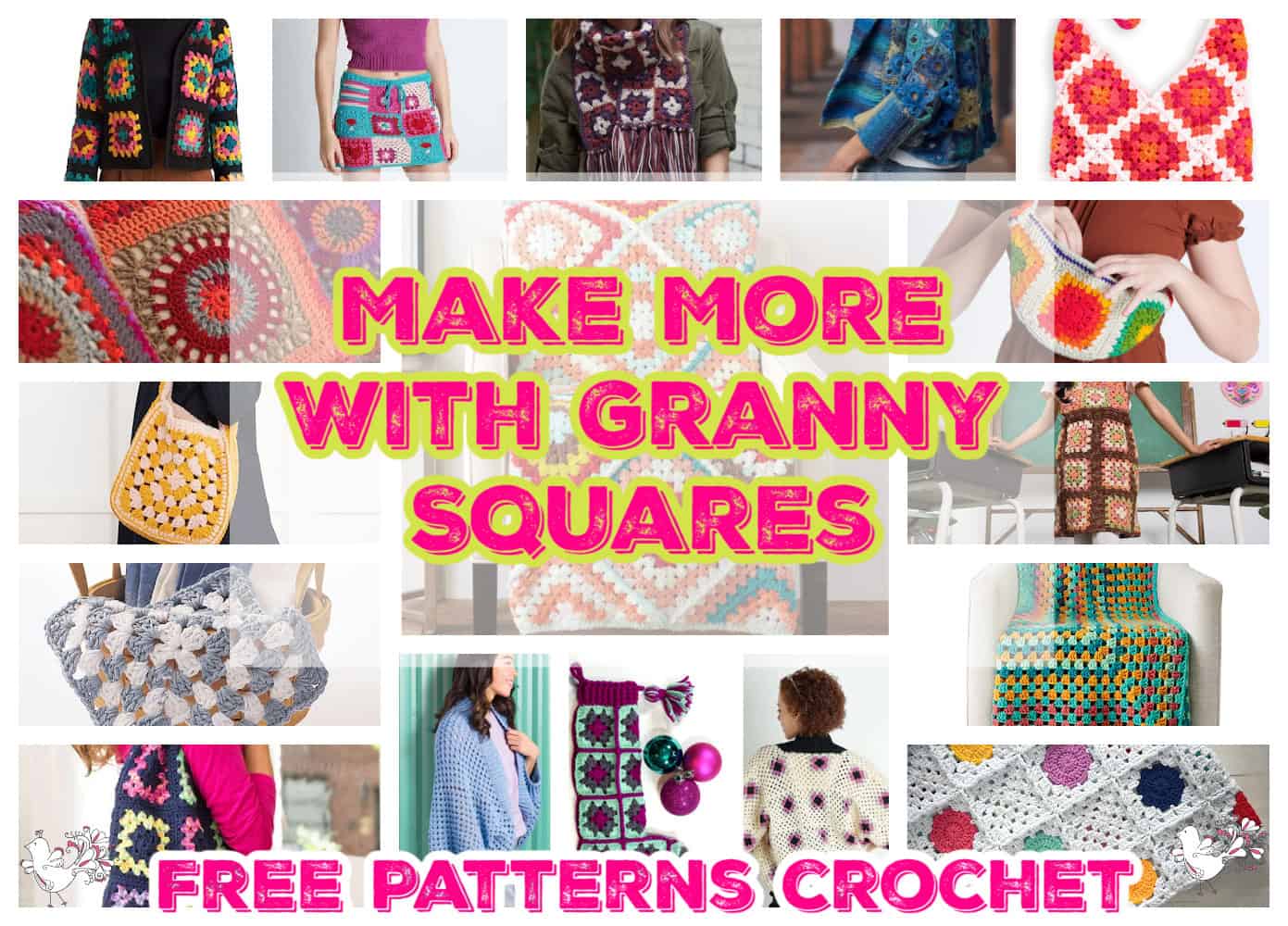 What MORE Can I Make With Crochet Granny Squares? | Marly Bird