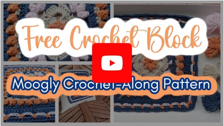 Moogly CAL 2025 | Sweetcorn Motif Crochet Block | Marly Bird