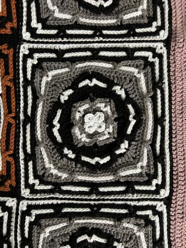Mosaic Tile Crochet Blanket Pattern – Learn Mosaic Crochet with Bold Color