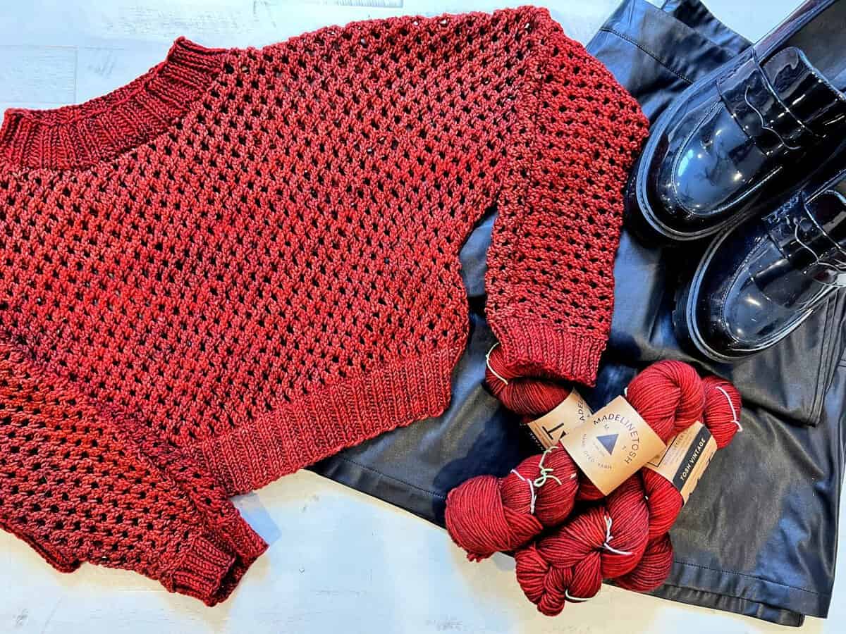 Cropped Knit Sweater Pattern + Video Tutorial | Marly Bird