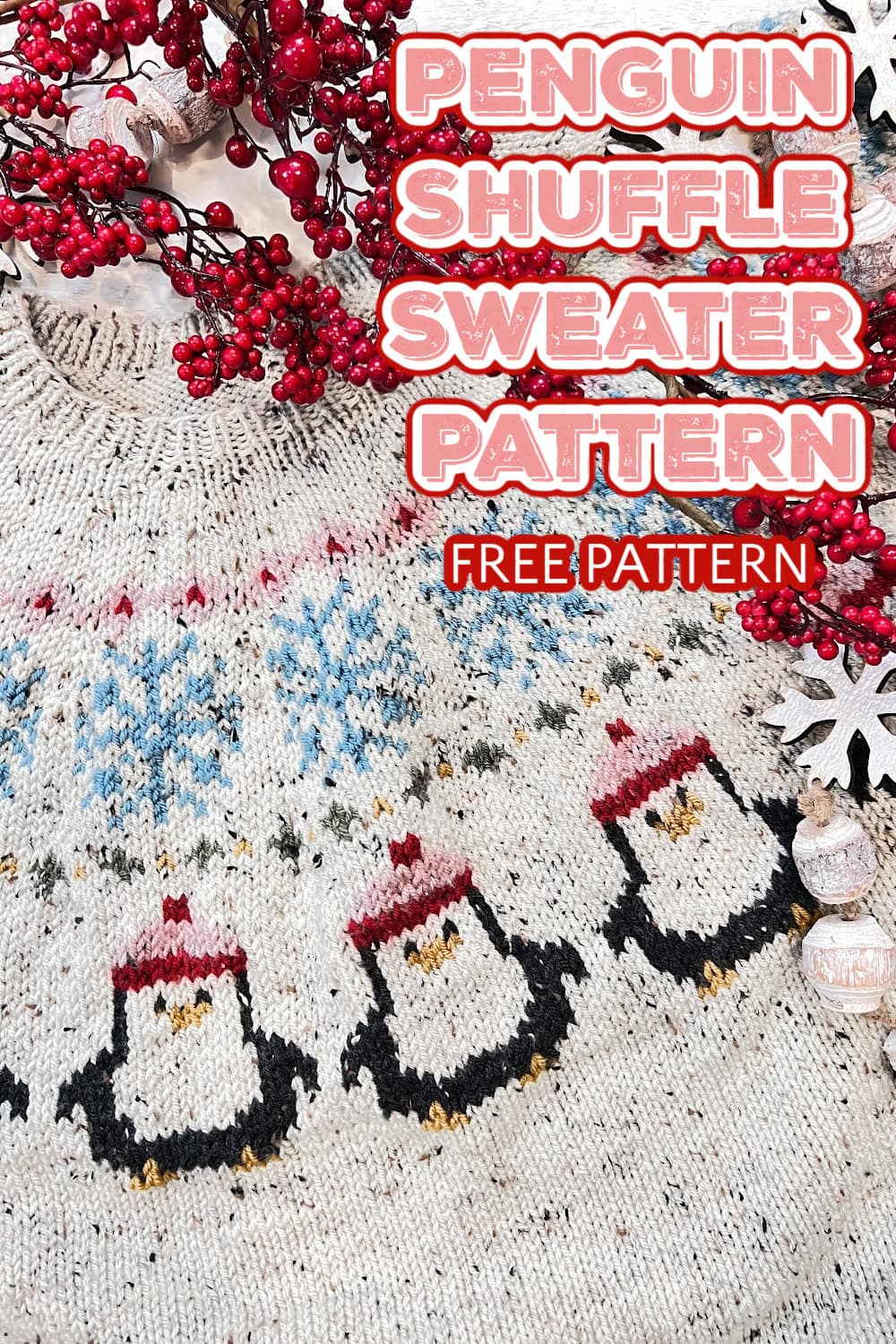 penguin yoke sweater knitting pattern