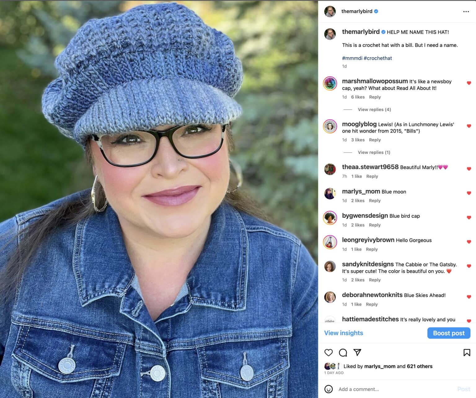 Your New Favorite Free Crochet Hat With A Bill Pattern | Marly Bird