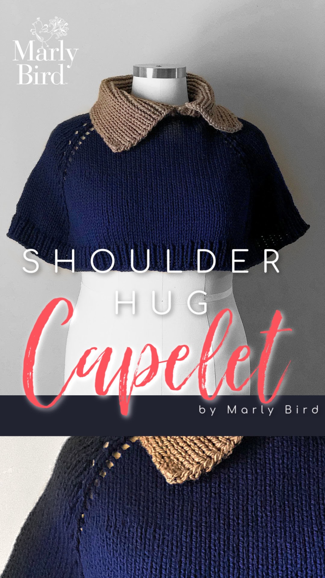 Chunky Knit Shoulder Hug Capelet in a Weekend – Free Pattern | Marly Bird