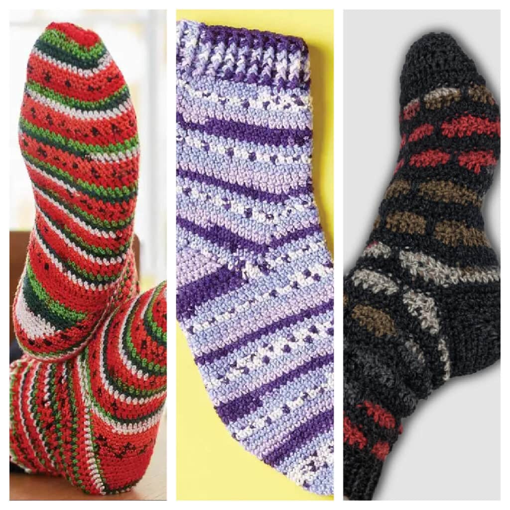 Cozy Knit and Crochet Socks and Slippers - 15 Patterns & Tutorials