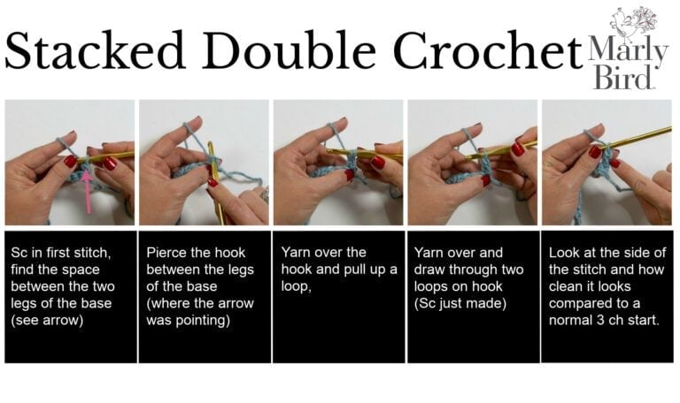 Mastering the Stacked Double Crochet Stitch! | Marly Bird