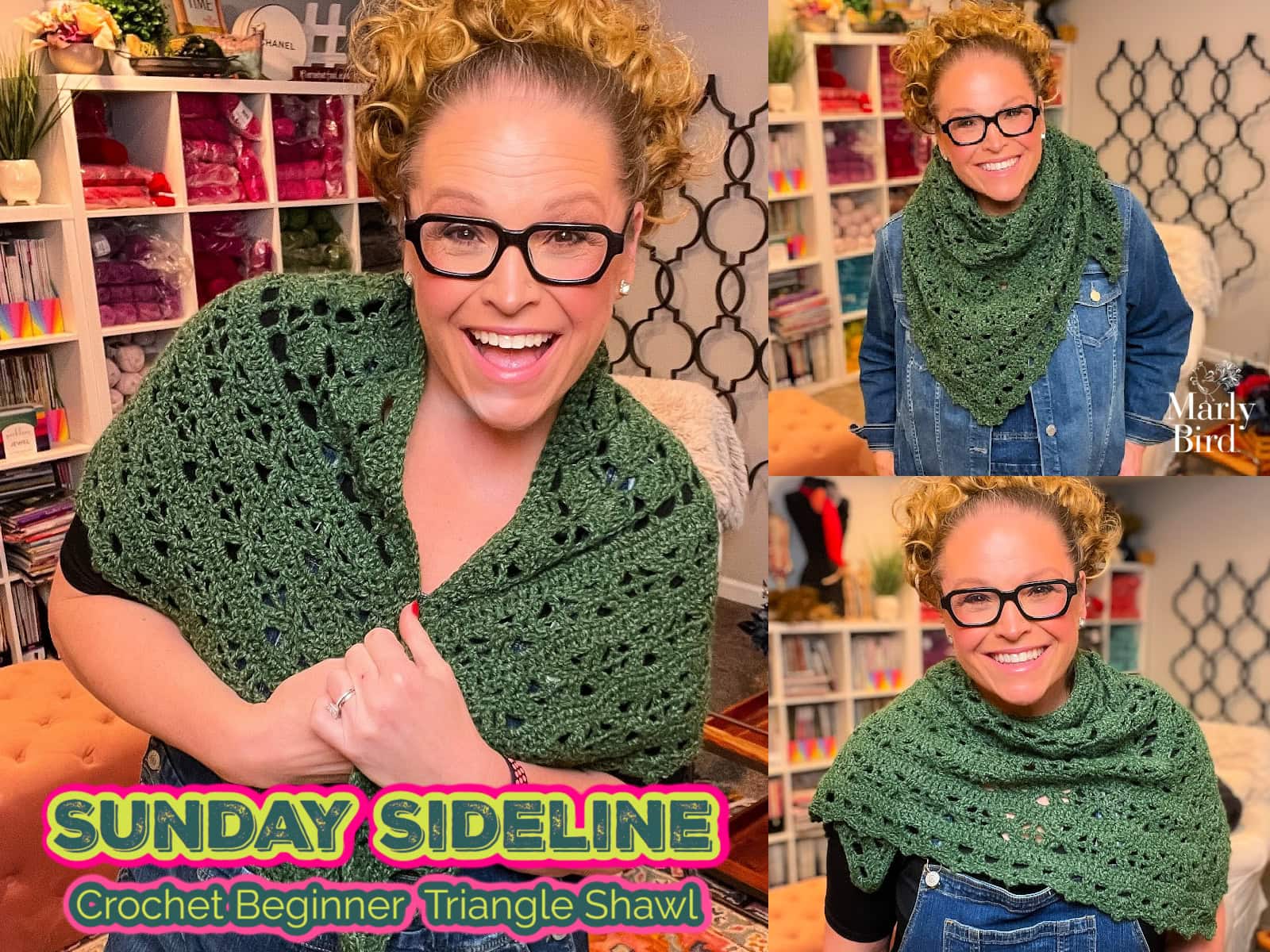 Free One Skein Crochet Triangle Shawl Pattern – Sunday Sideline