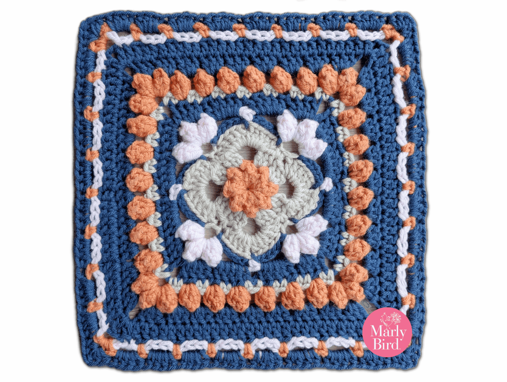 Moogly CAL 2025 | Sweetcorn Motif Crochet Block | Marly Bird