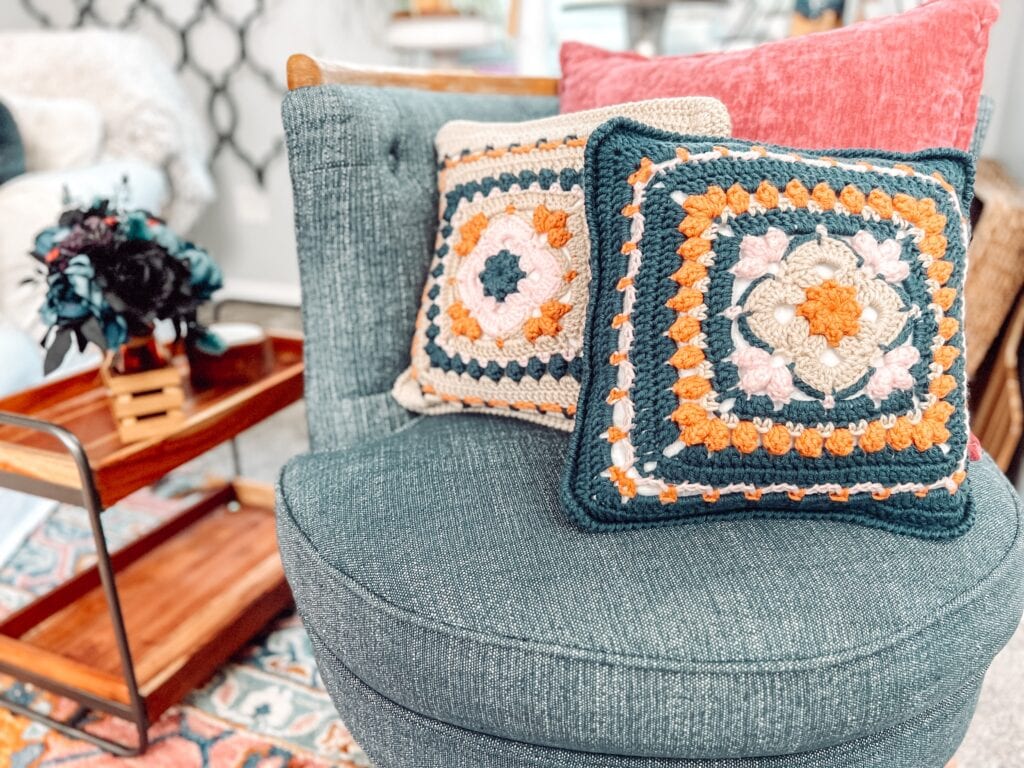 Sweetcorn Crochet Motif Pillow Pattern – Textured Crochet Pillow for ...