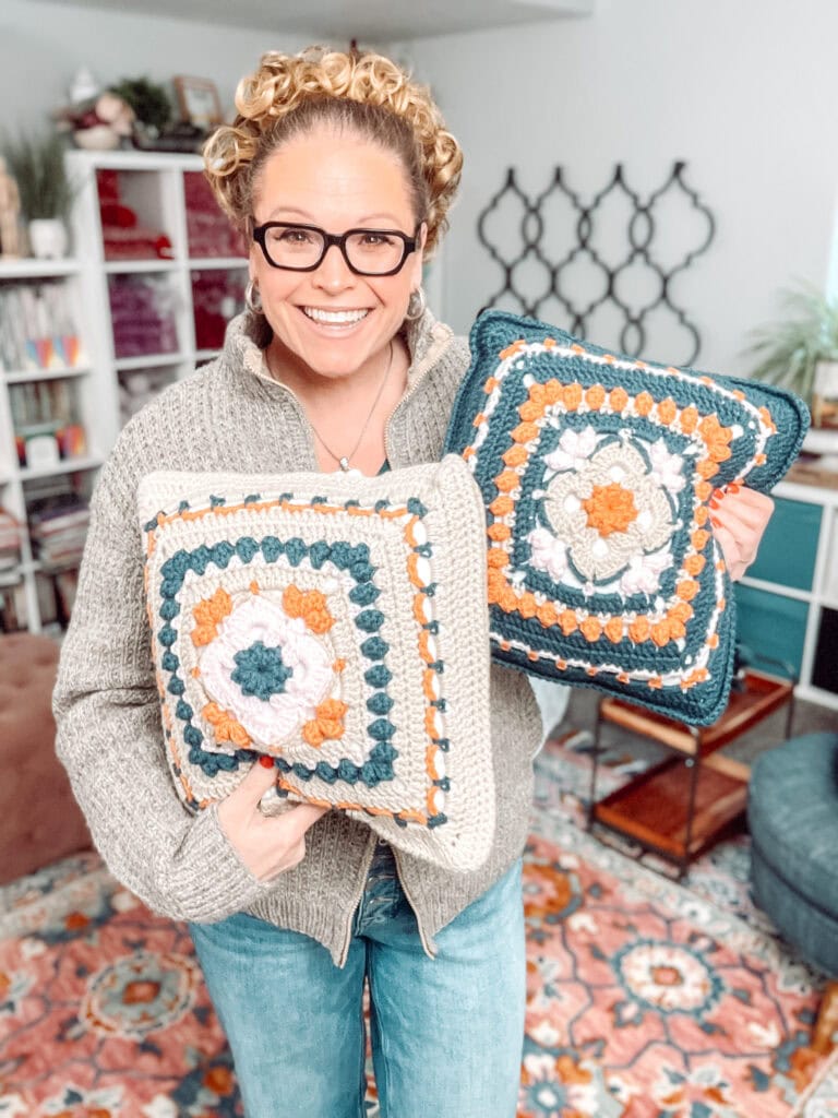 Sweetcorn Crochet Motif Pillow Pattern – Textured Crochet Pillow for ...