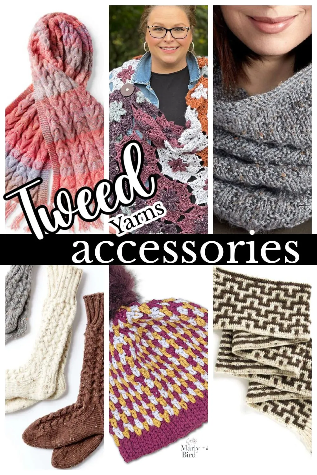 Tweed Yarns and 30 Tweed Projects to Knit and Crochet | Marly Bird