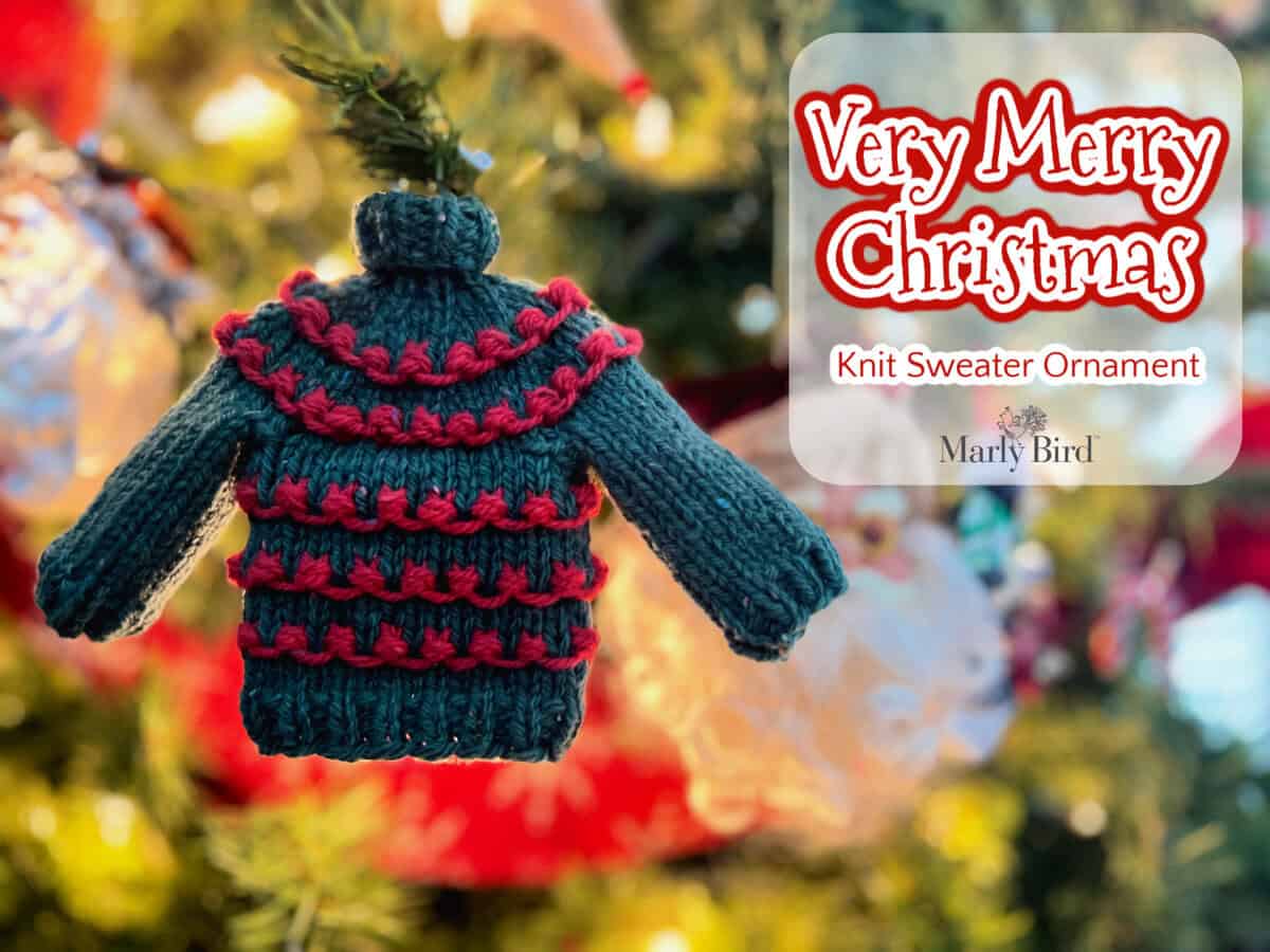 Knitting Pattern Christmas Ornament Sweater 35 Free Knitted Christmas