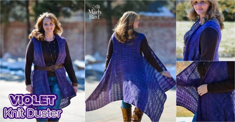 Free Knit Duster Pattern – Violet Lace Knit Duster