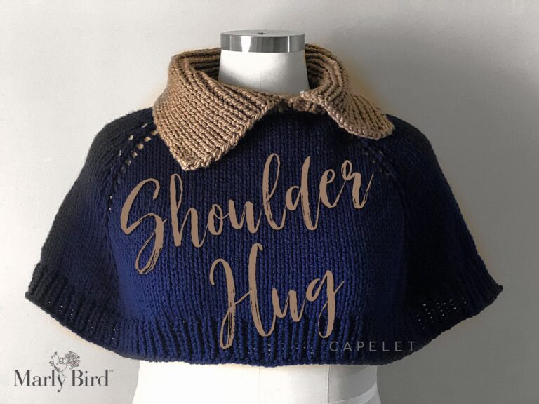 Chunky Knit Shoulder Hug Capelet in a Weekend – Free Pattern | Marly Bird